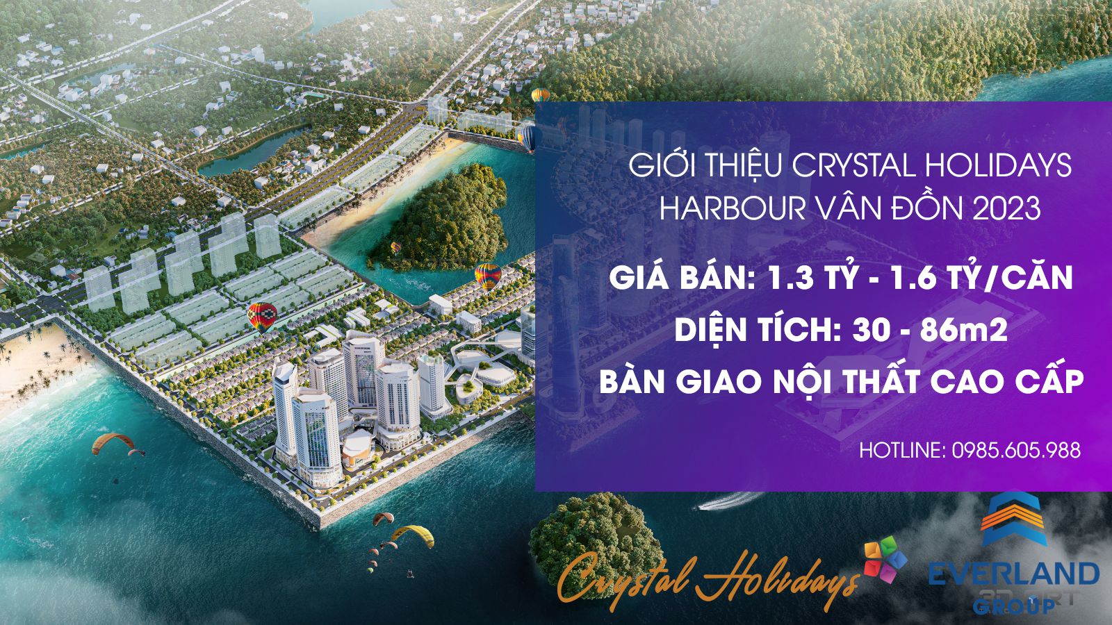 Bảng giá Crystal Vân Đồn Mới Nhất 2025 | Mặt bằng & Bảng giá